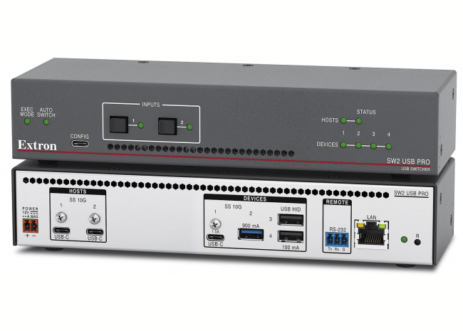 Extron SW2 USB Pro - Sélecteur USB SuperSpeed 10G à deux entrées, pas d ...