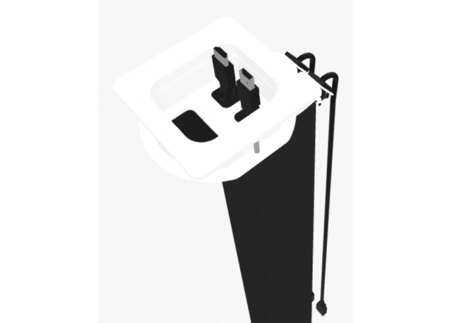 Panconnect FLOPIQ XS - 1 câble rétractable HDMI, 1 câble rétractable ...